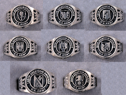 US Army Aviation Rings Choice 1st 11th 12th 17th 18th 20th 128th 244th ...